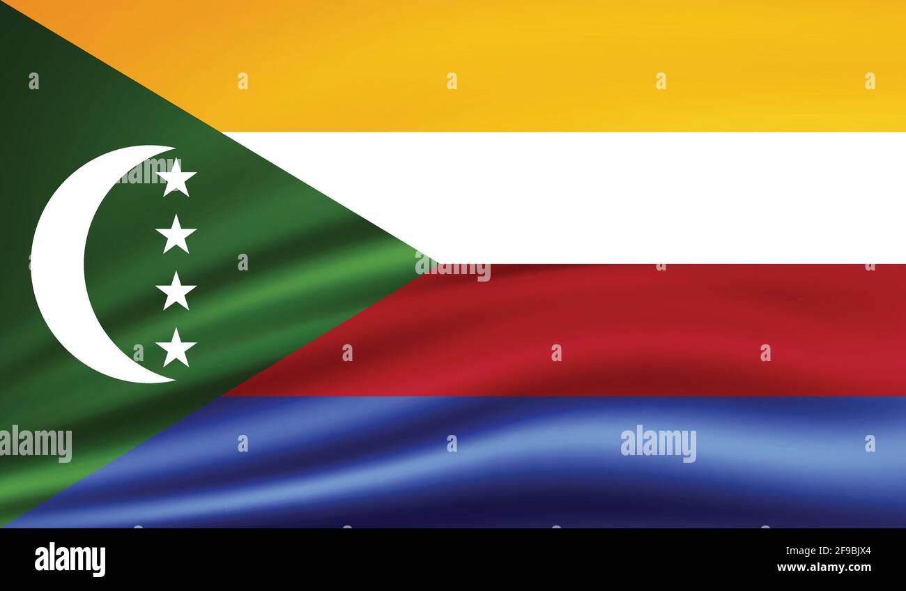 Comoros national flag created in grunge style Stock Vector Image & Art ...
