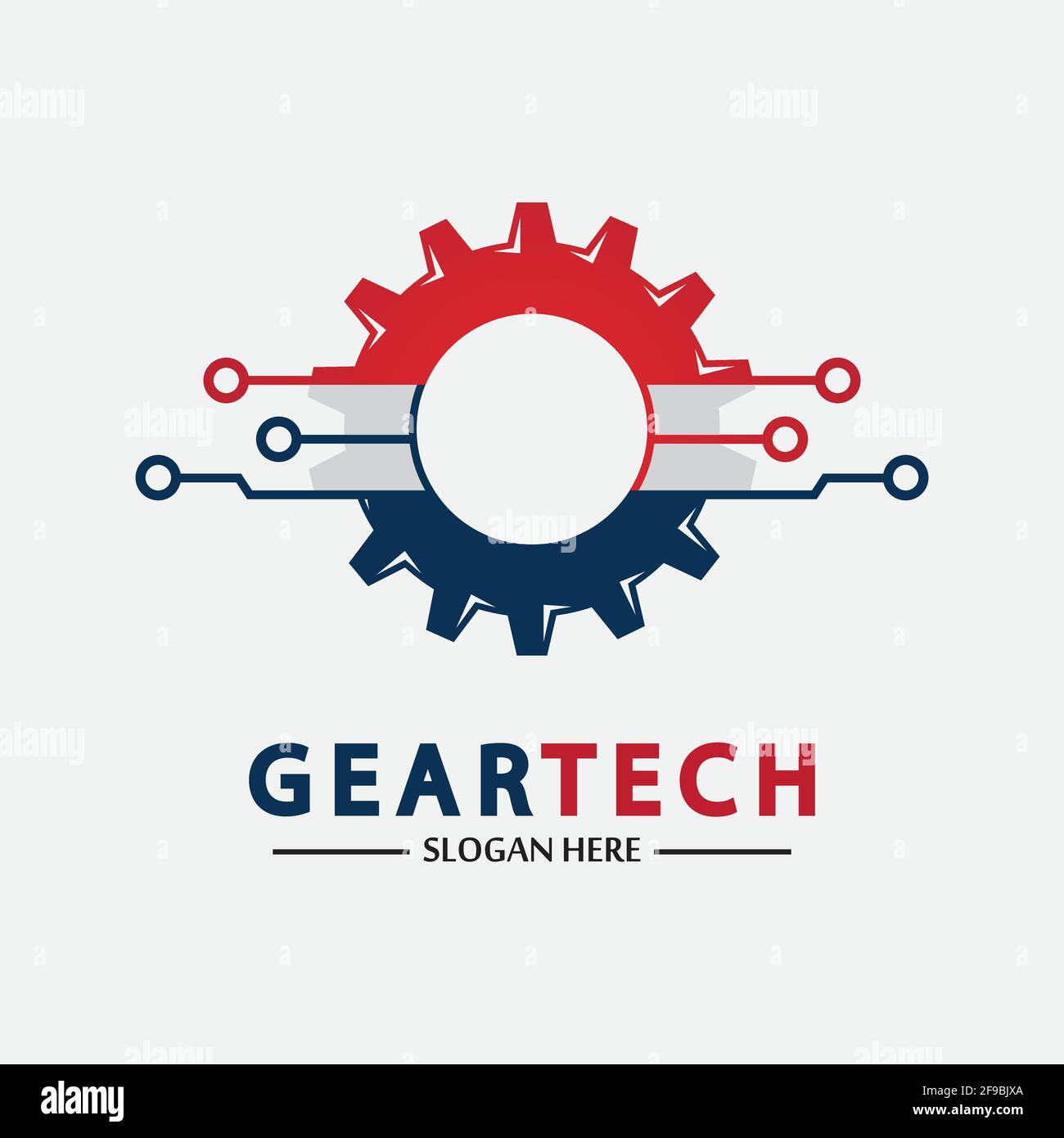 Tech gear logo vector design template. Technology Logo Template Design ...