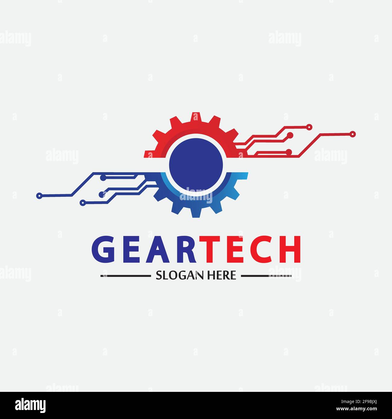 Tech gear logo vector design template. Technology Logo Template Design ...