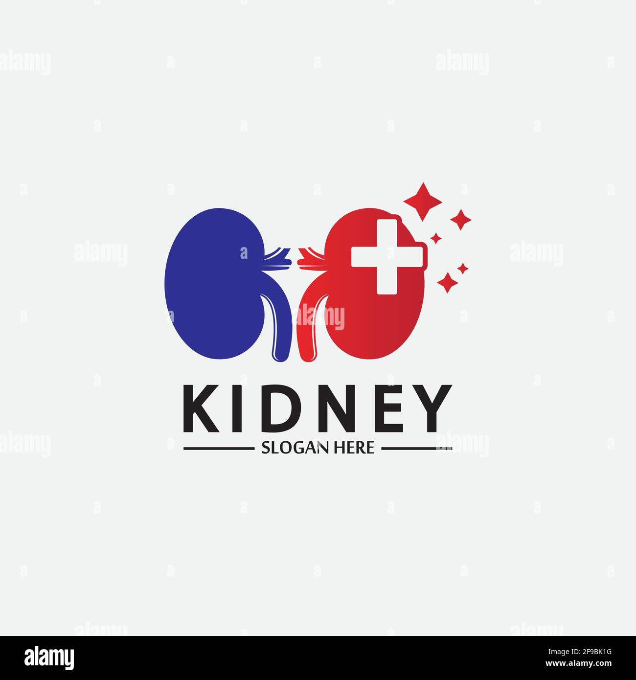 Health and Care Kidney Logo Design Concept. Urology Logo Vector ...