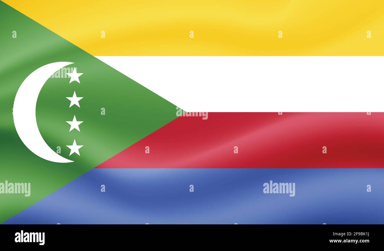 Comoros national flag created in grunge style Stock Vector Image & Art ...