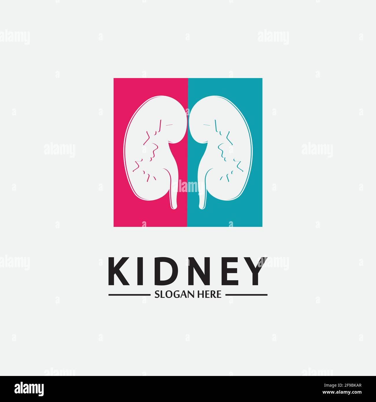 Health and Care Kidney Logo Design Concept. Urology Logo Vector ...
