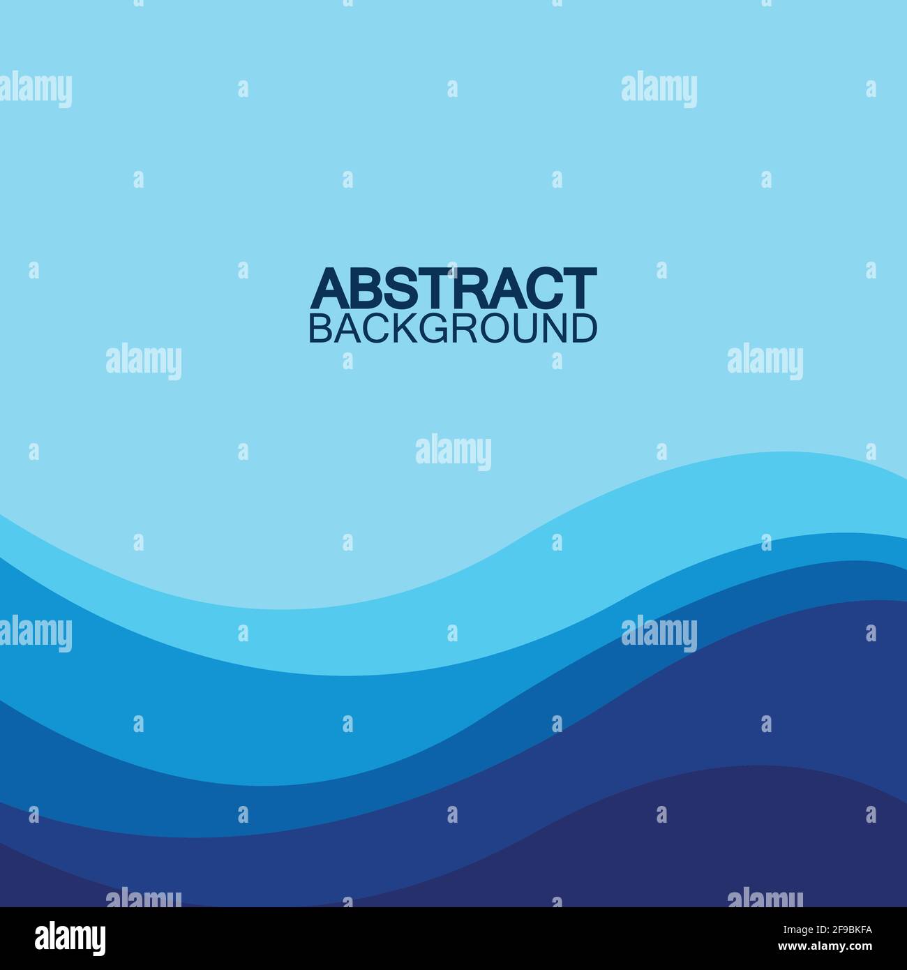 Blue wave vector abstract background flat design stock illustration ...