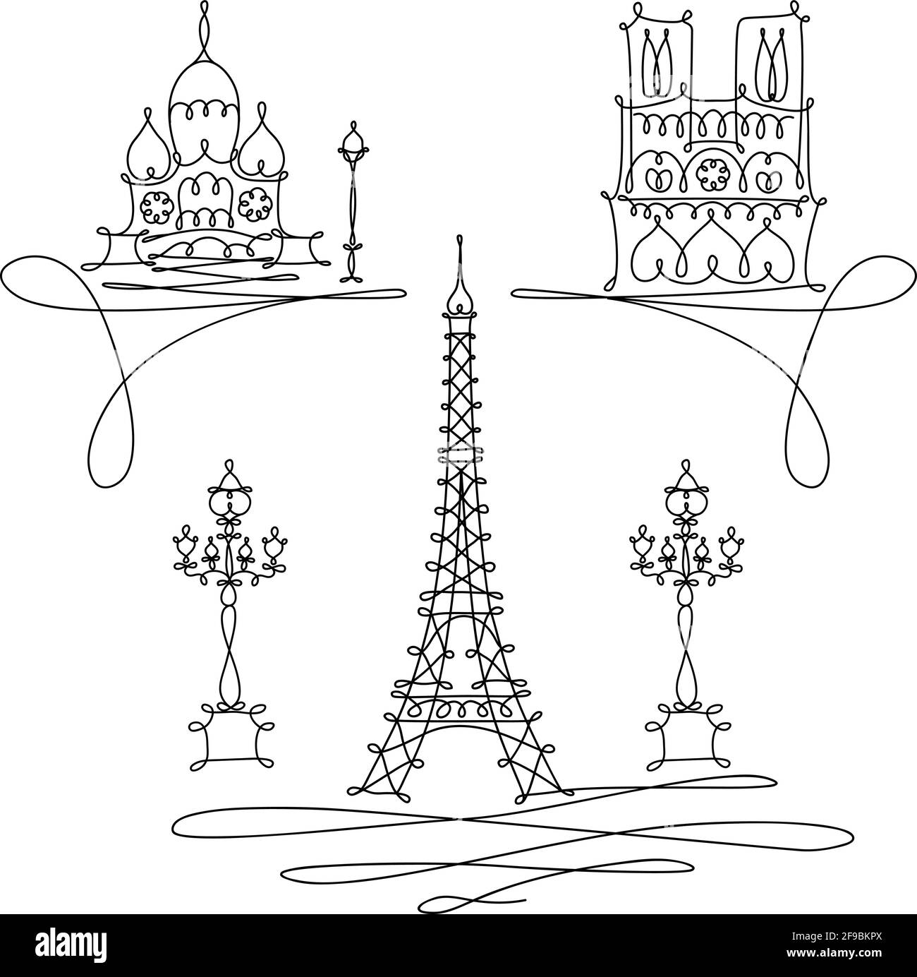 Eiffel Tower Perspective Drawing