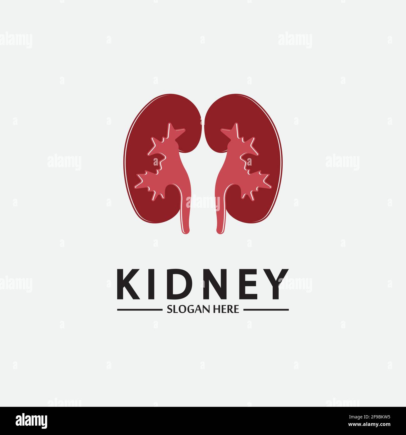 Health and Care Kidney Logo Design Concept. Urology Logo Vector ...