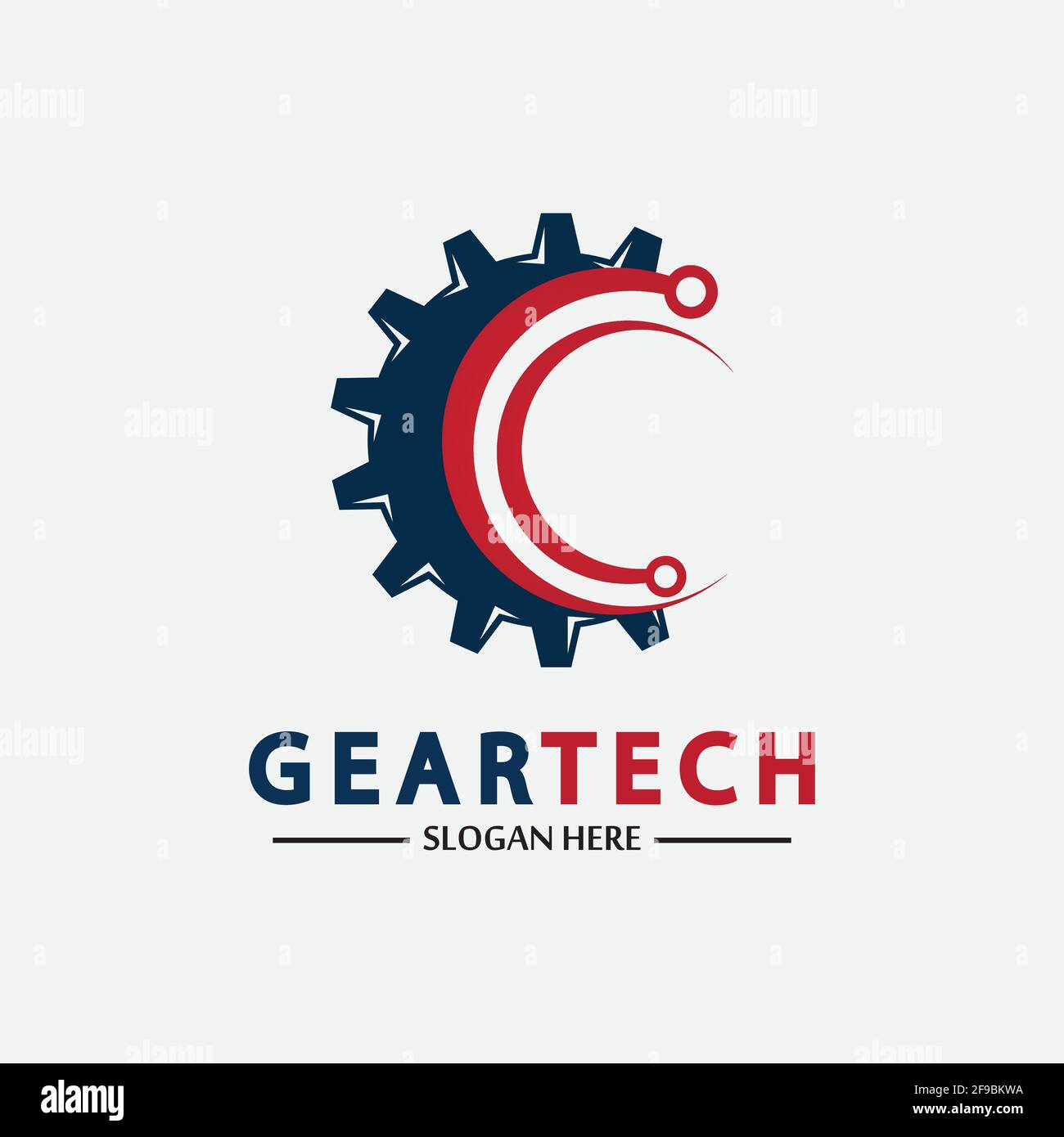 Tech gear logo vector design template. Technology Logo Template Design ...