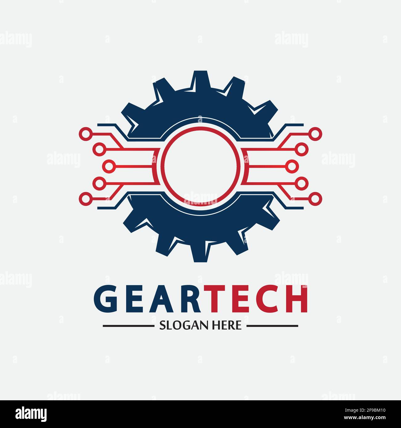 Tech gear logo vector design template. Technology Logo Template Design ...