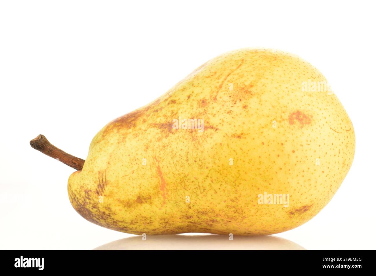 One juicy pear on a white background Stock Photo - Alamy