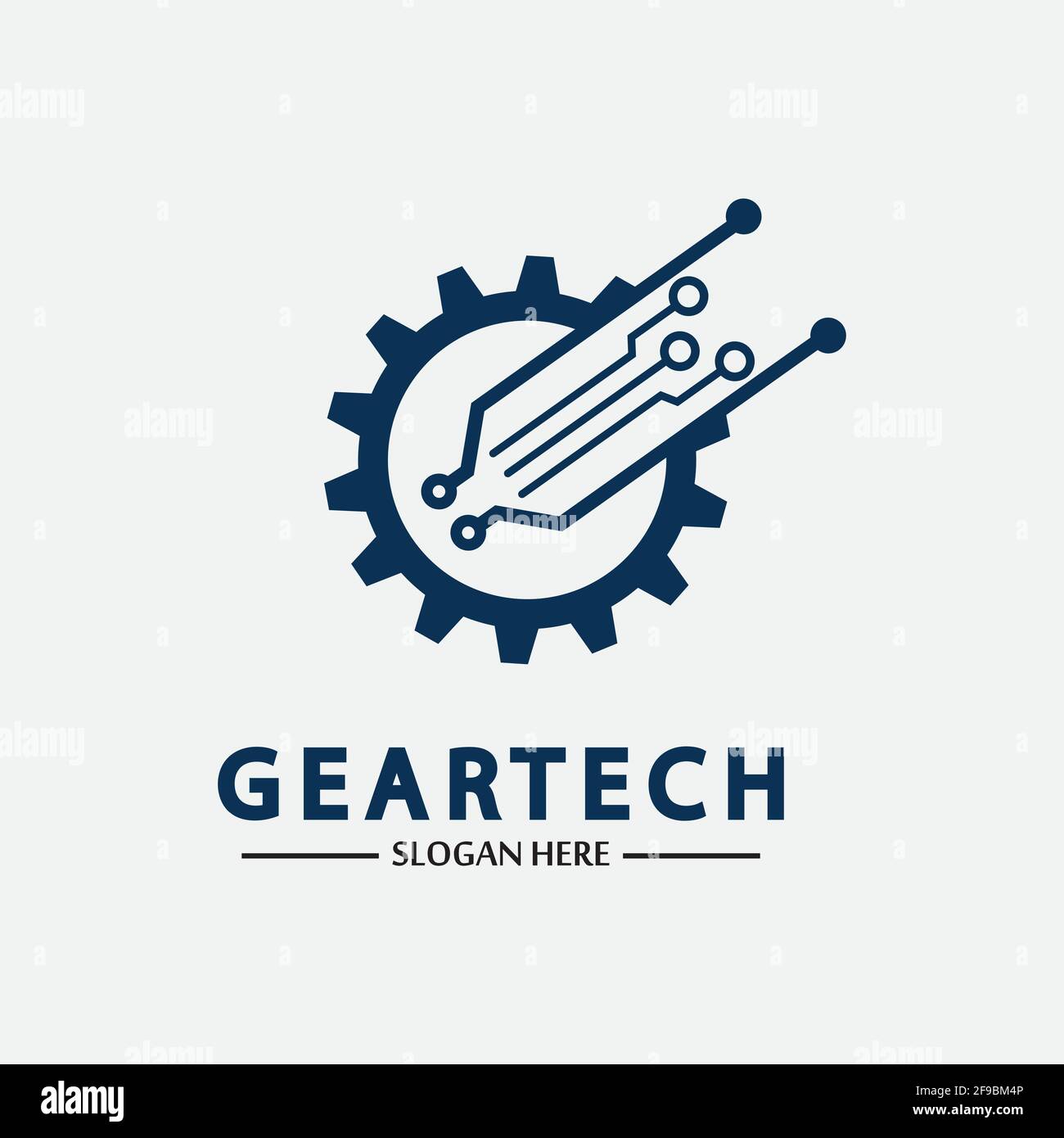 Tech gear logo vector design template. Technology Logo Template Design ...
