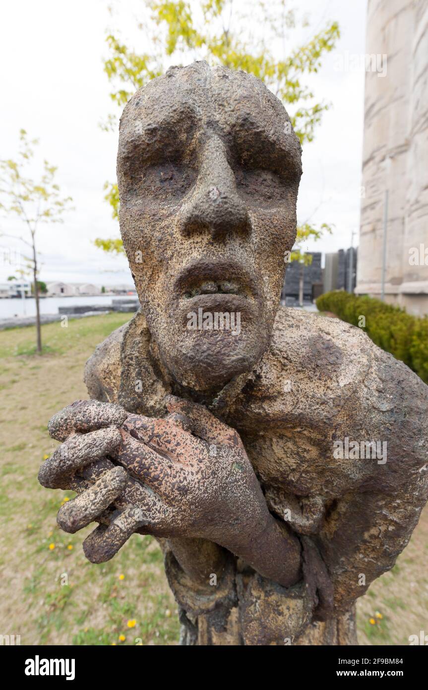 The Arrival by Irish sculptor Rowan Gillespie, Ireland Park, Toronto ...