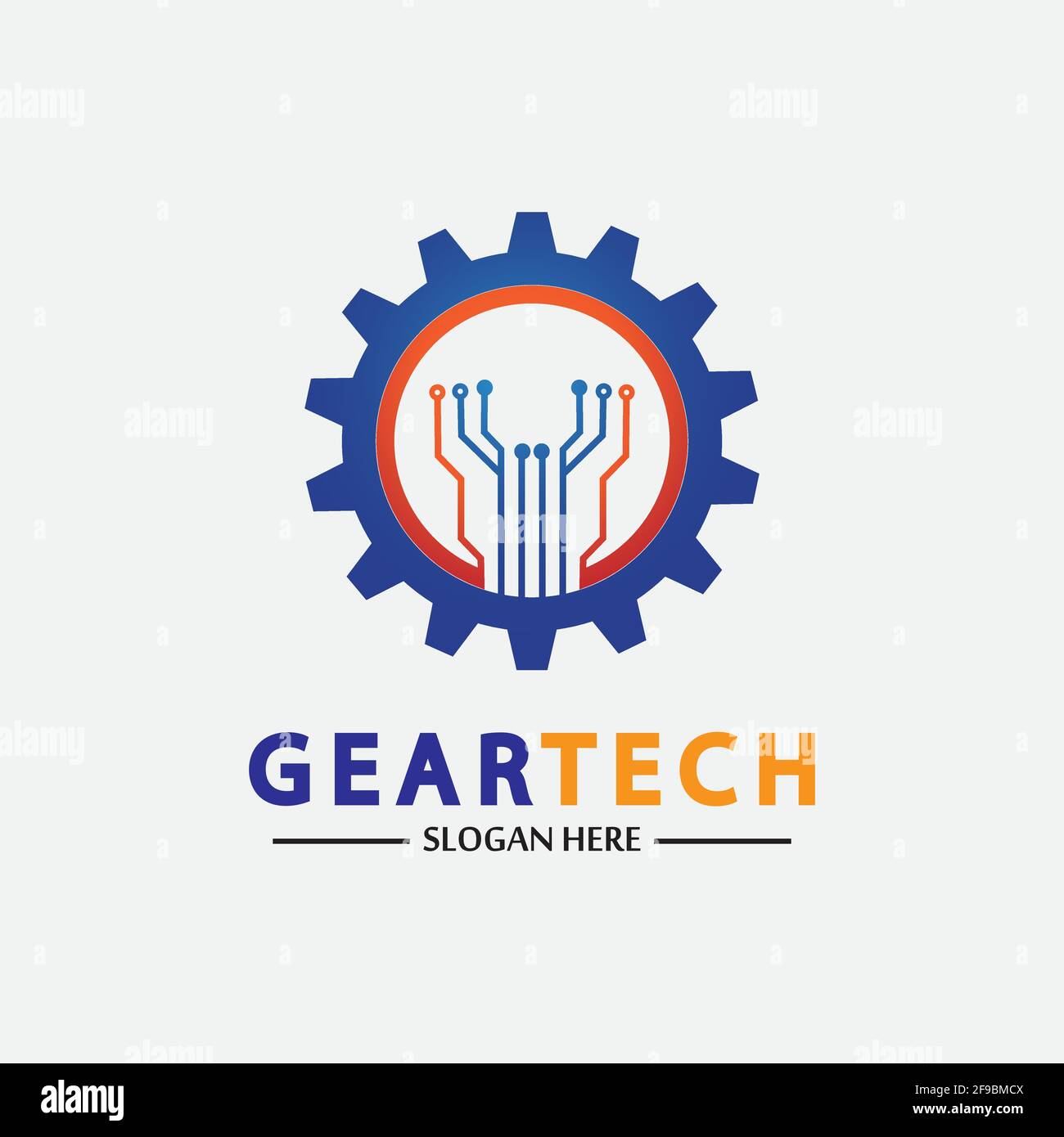 Tech gear logo vector design template. Technology Logo Template Design ...
