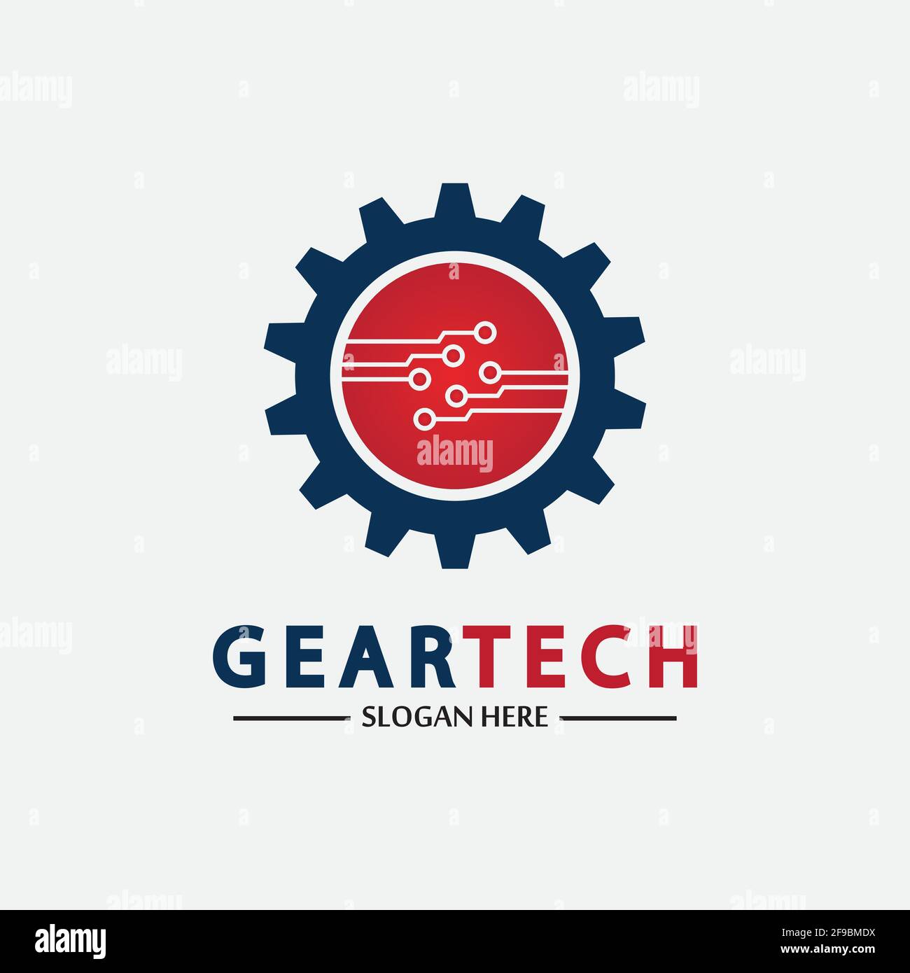 Tech gear logo vector design template. Technology Logo Template Design ...