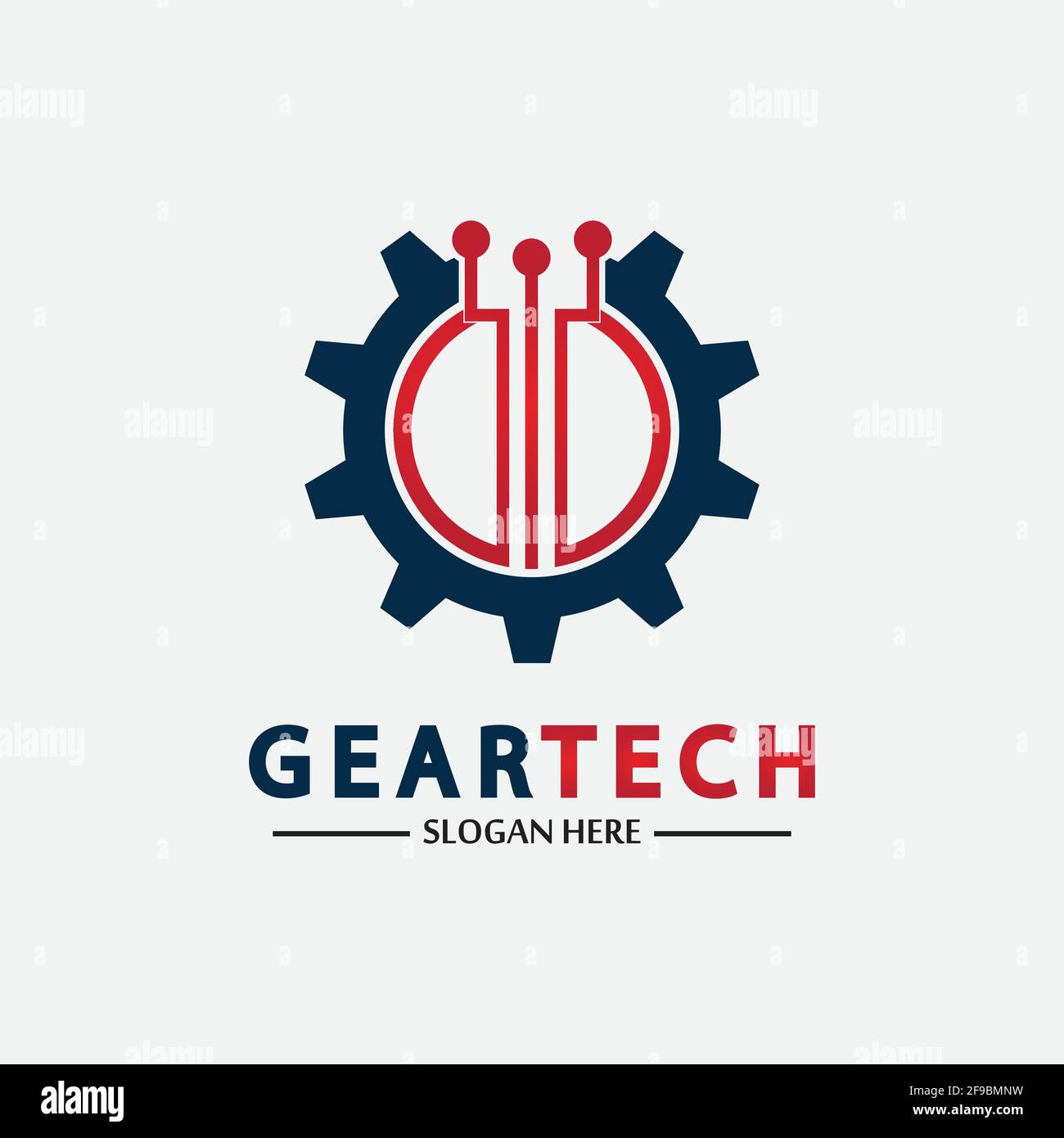 Tech gear logo vector design template. Technology Logo Template Design ...