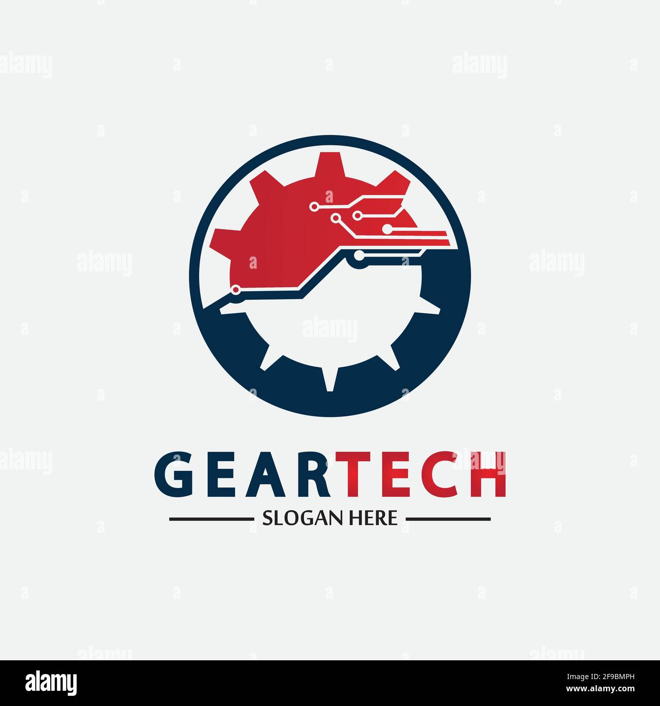 Tech gear logo vector design template. Technology Logo Template Design Vector, Emblem, Design ...