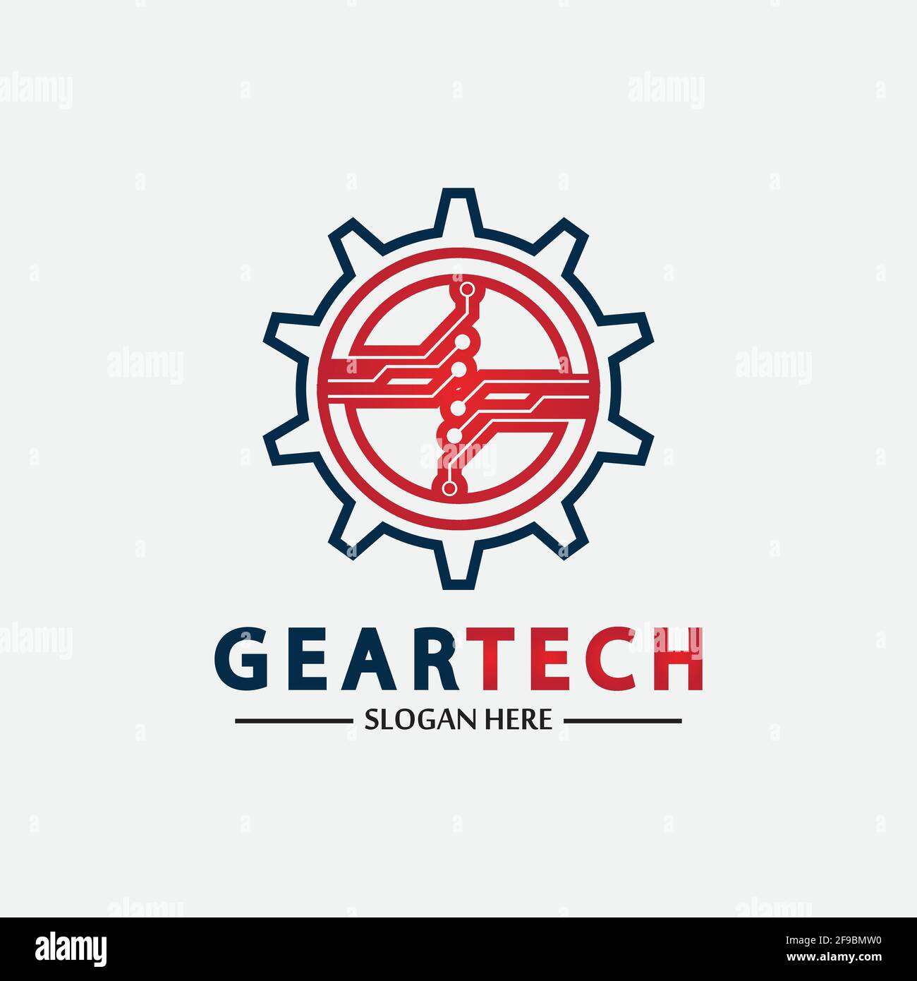 Tech gear logo vector design template. Technology Logo Template Design ...