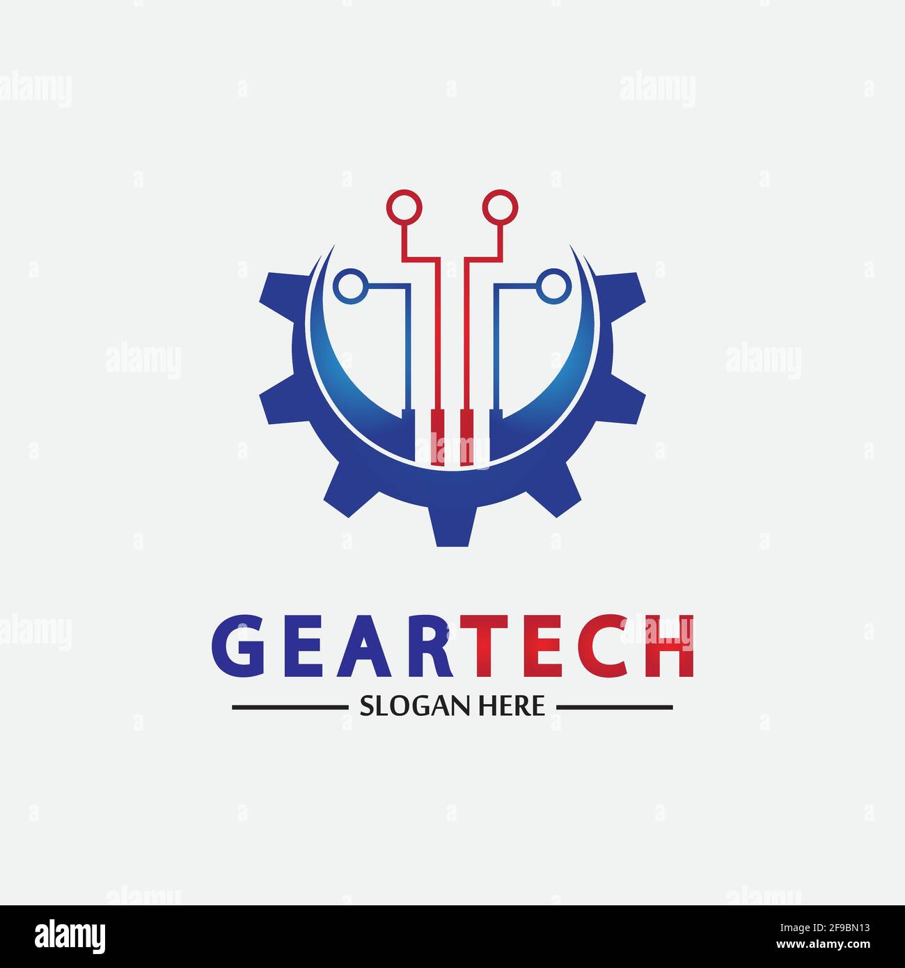 Tech gear logo vector design template. Technology Logo Template Design Vector, Emblem, Design ...