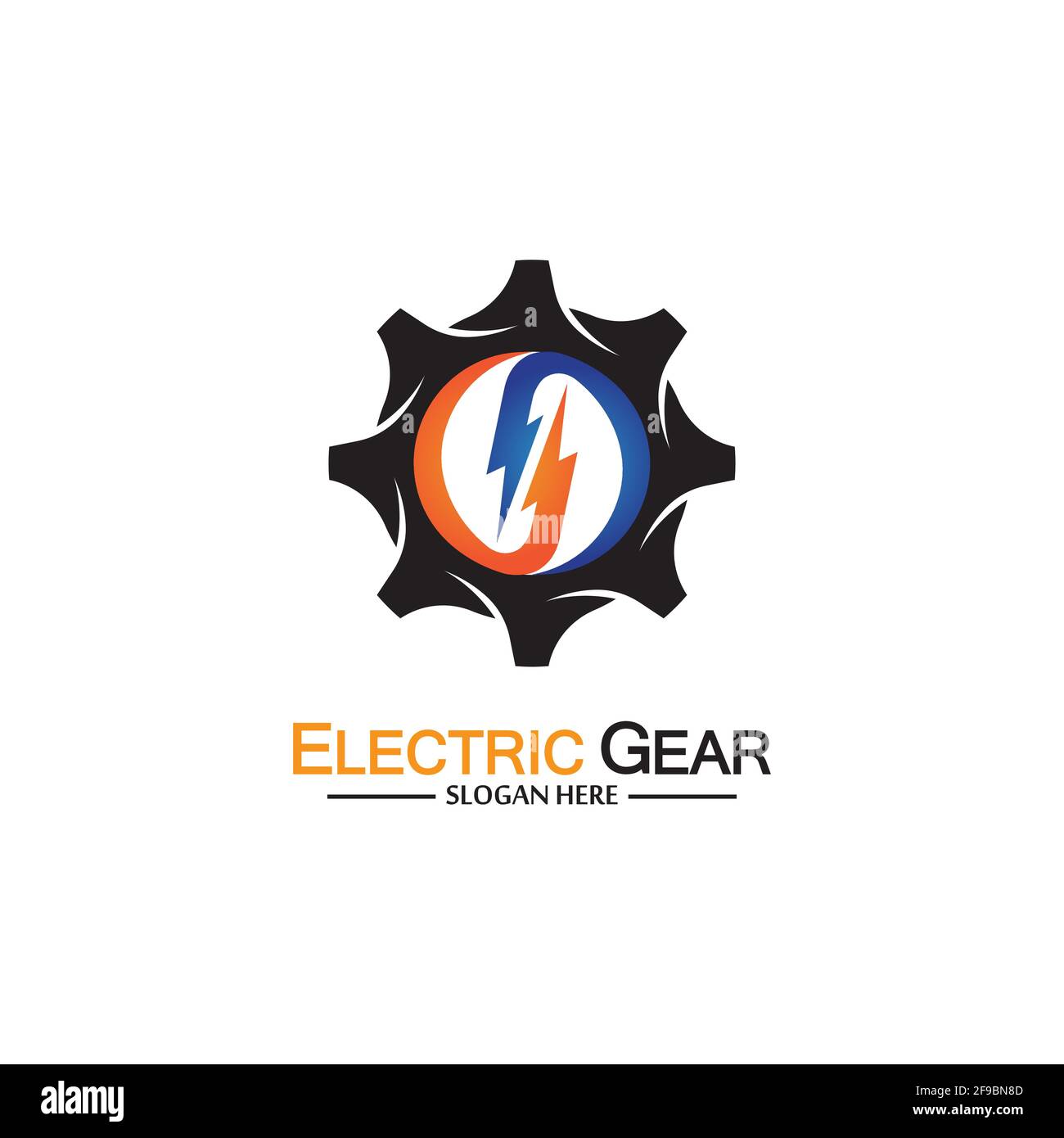Electric gear vector logo template illustration. Suitable for business ...