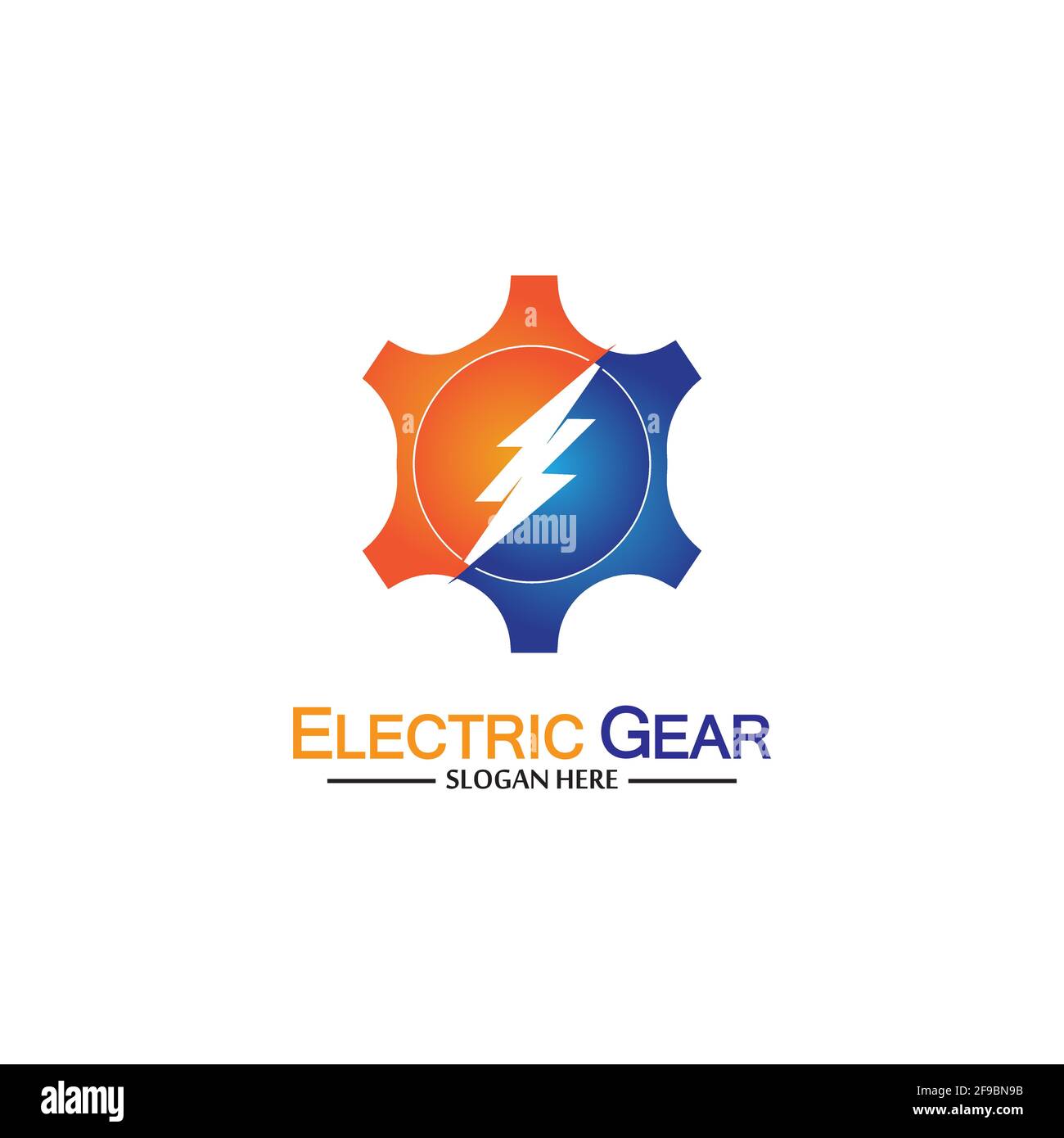 Electric gear vector logo template illustration. Suitable for business ...