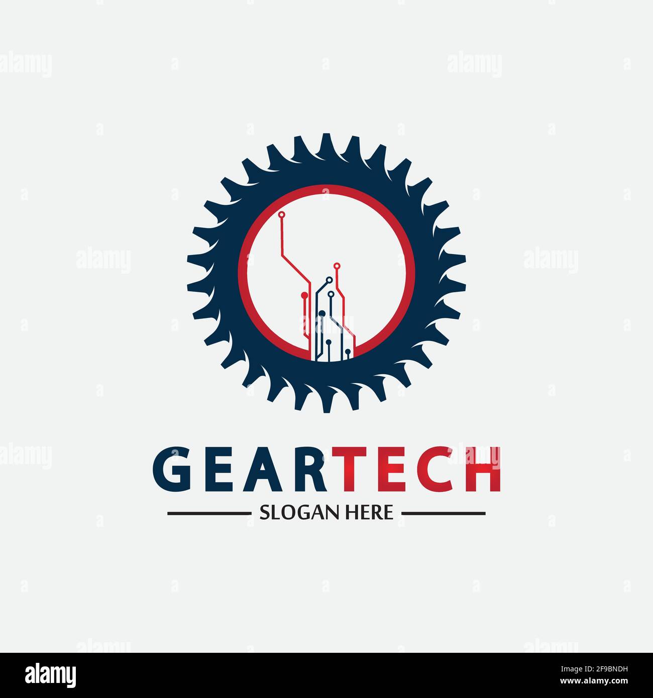 Tech gear logo vector design template. Technology Logo Template Design ...