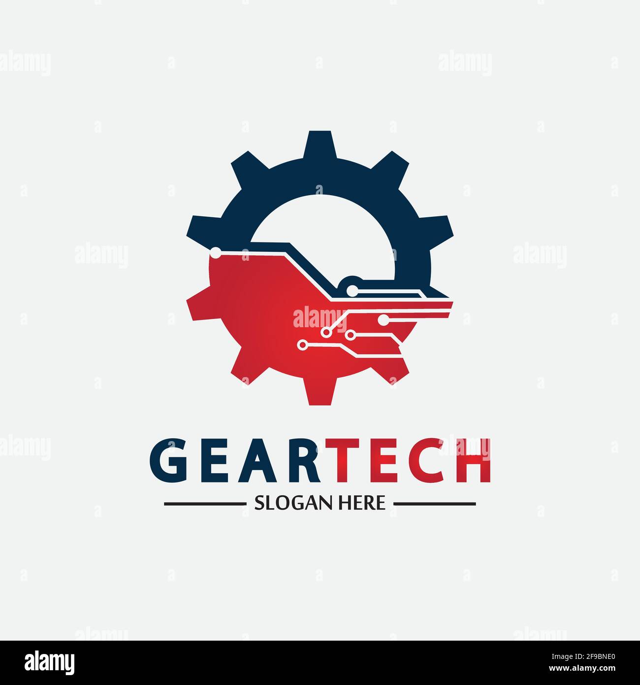 Tech gear logo vector design template. Technology Logo Template Design ...