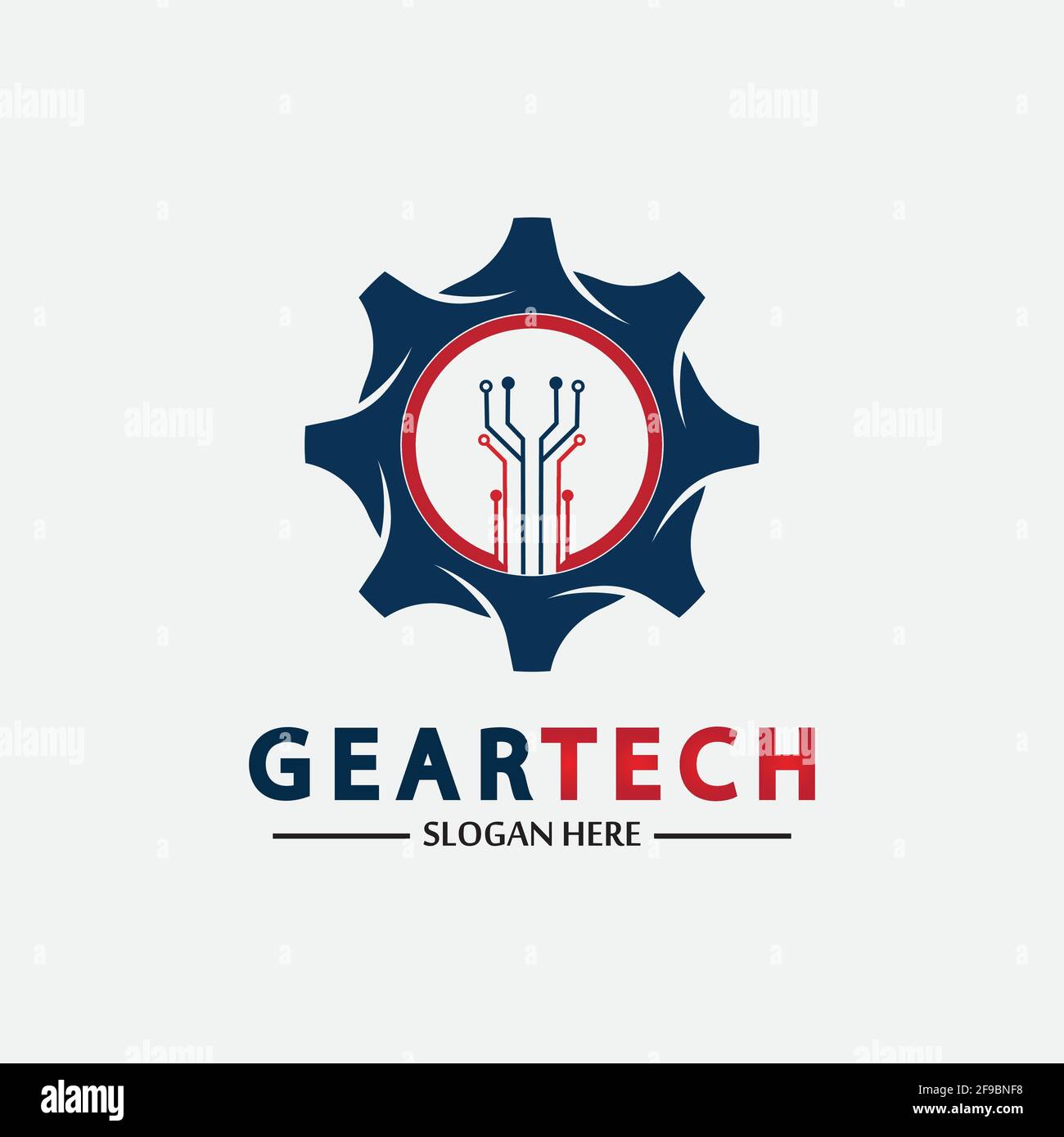Tech gear logo vector design template. Technology Logo Template Design ...