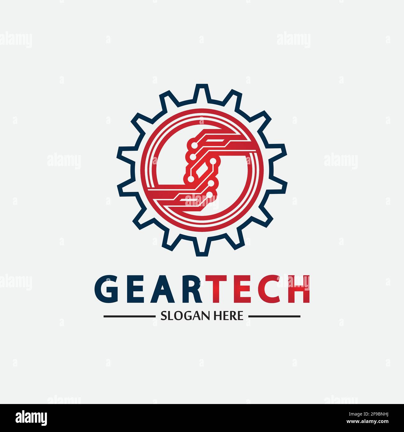 Tech gear logo vector design template. Technology Logo Template Design ...