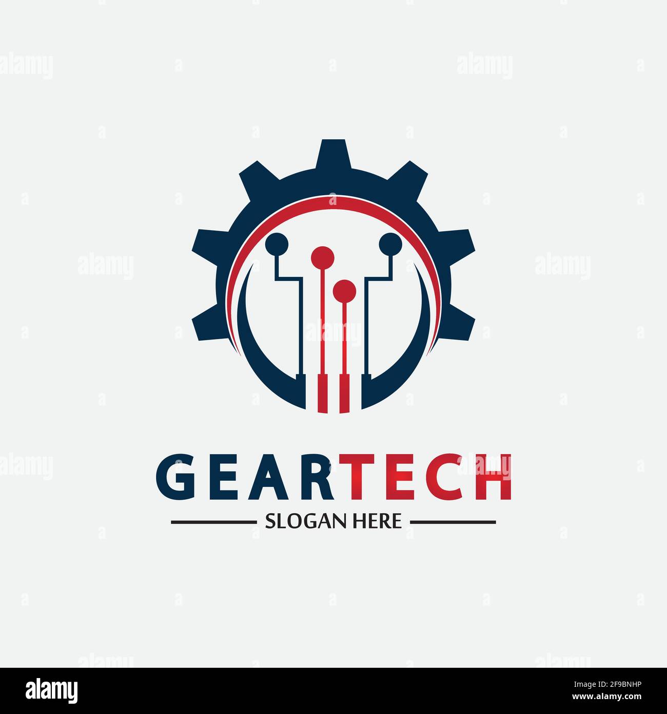 Tech gear logo vector design template. Technology Logo Template Design ...