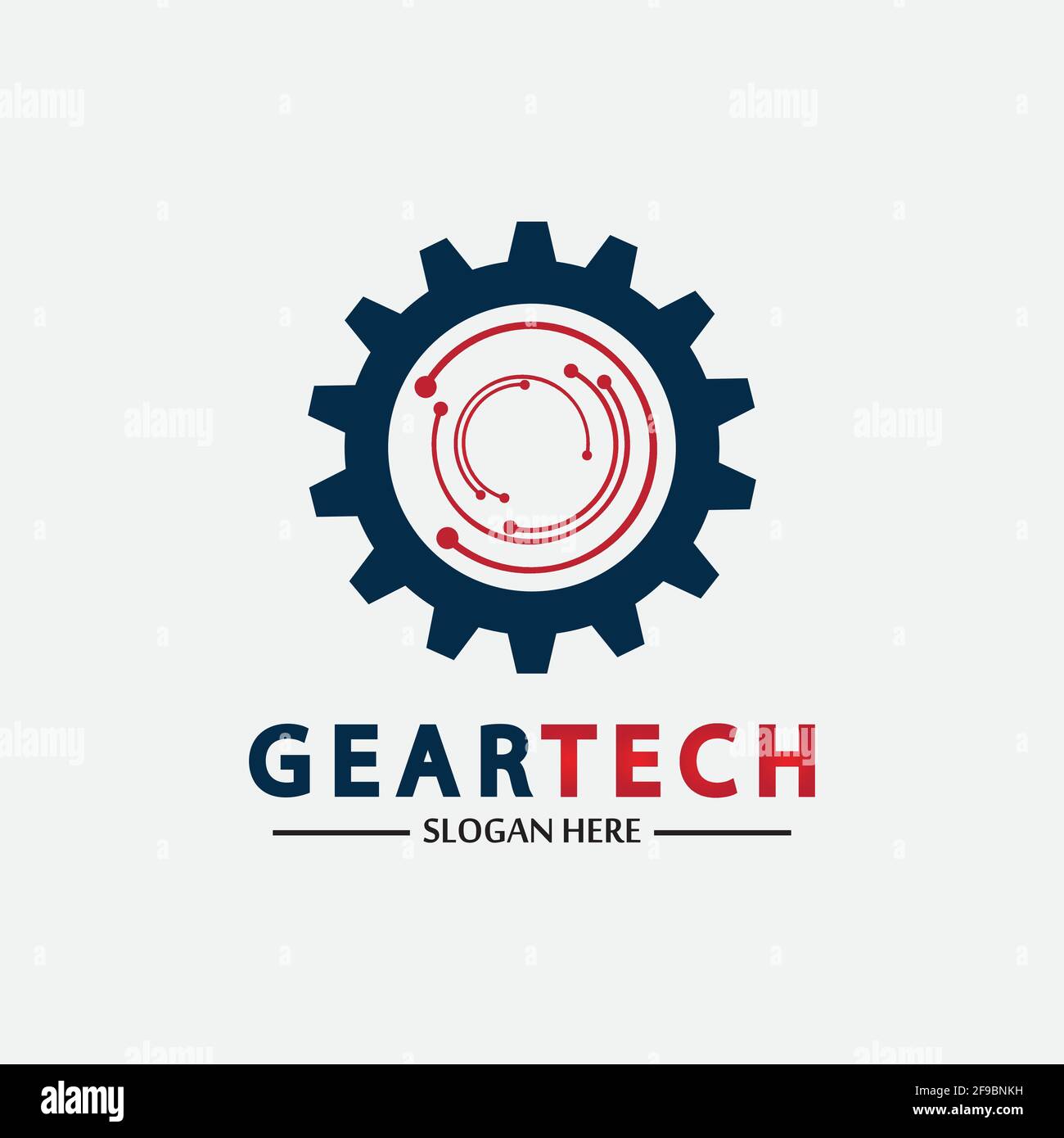 Tech gear logo vector design template. Technology Logo Template Design ...