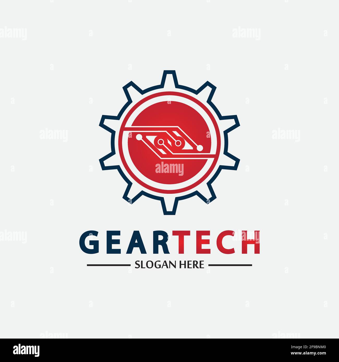 Tech gear logo vector design template. Technology Logo Template Design ...