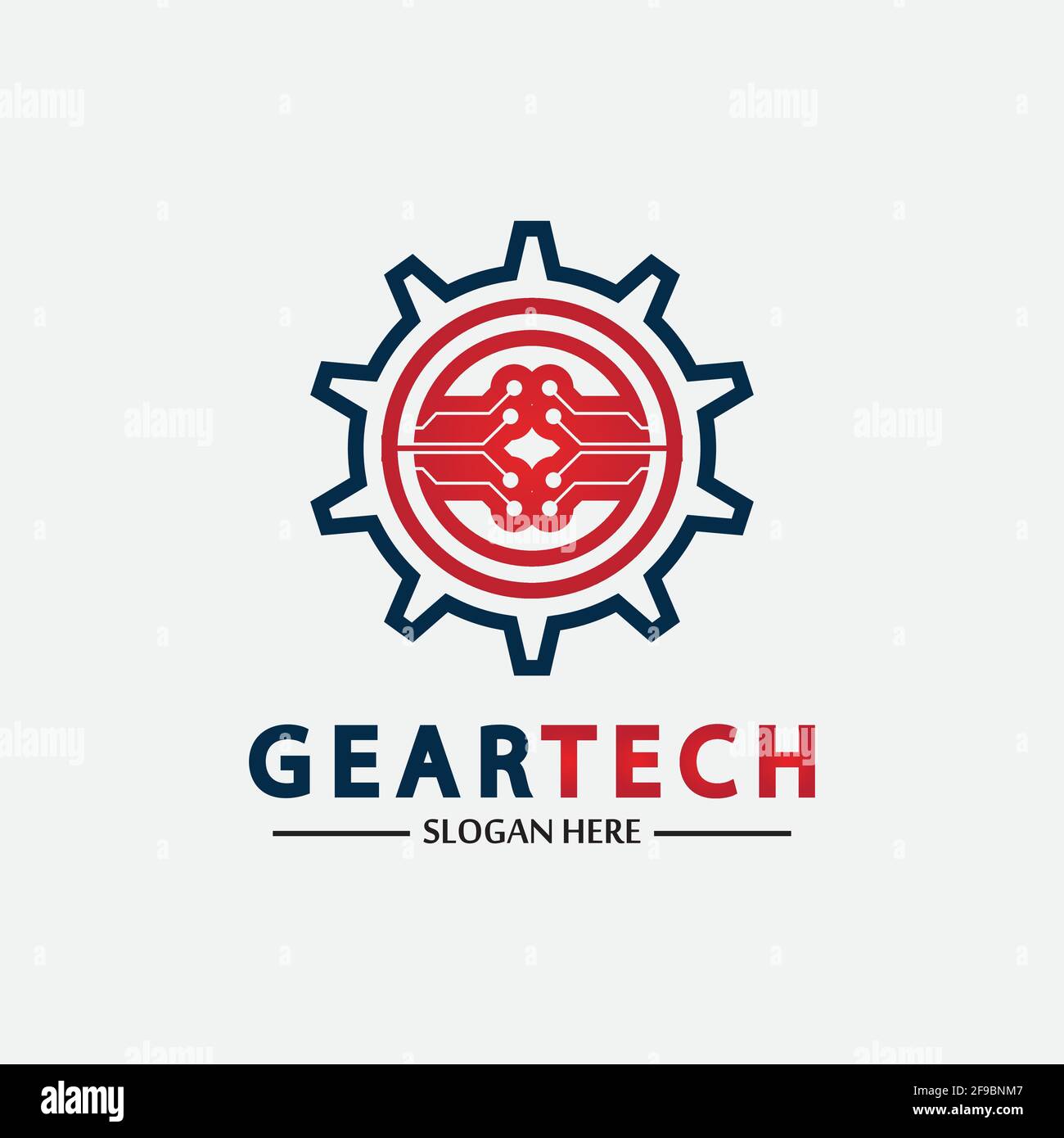Tech gear logo vector design template. Technology Logo Template Design ...