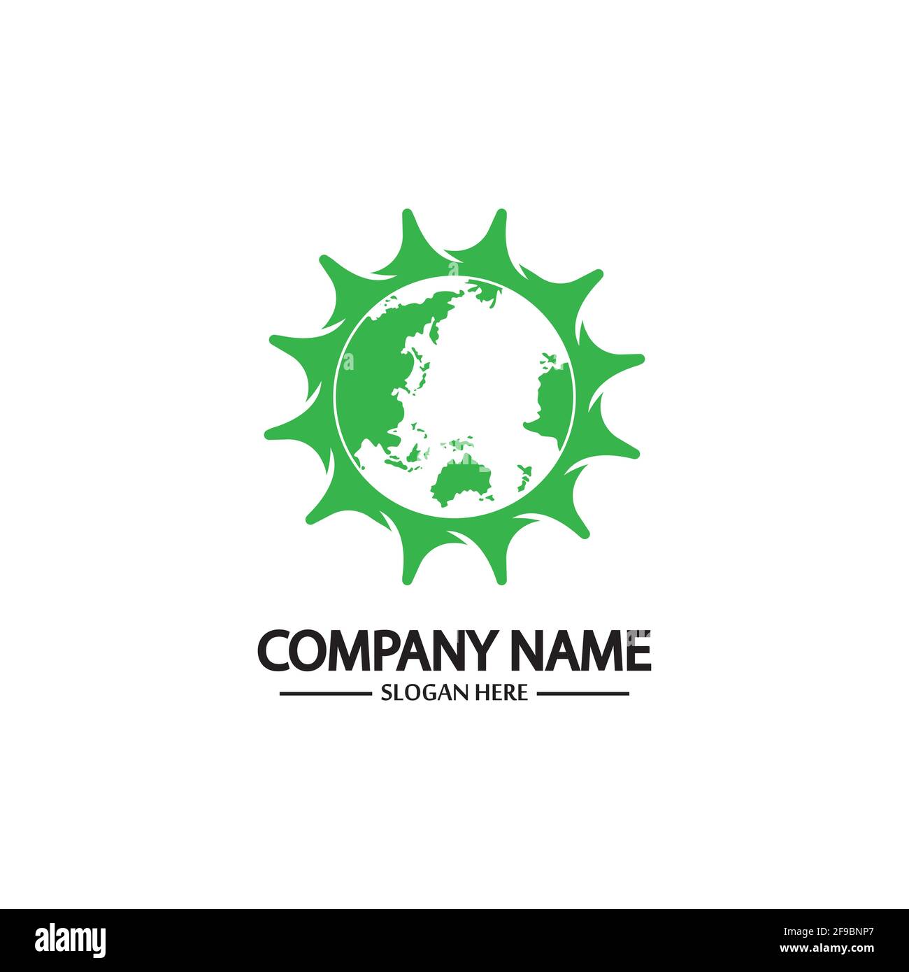 Global Engineer World Gear Logo Design Template Stock Vector Image ...