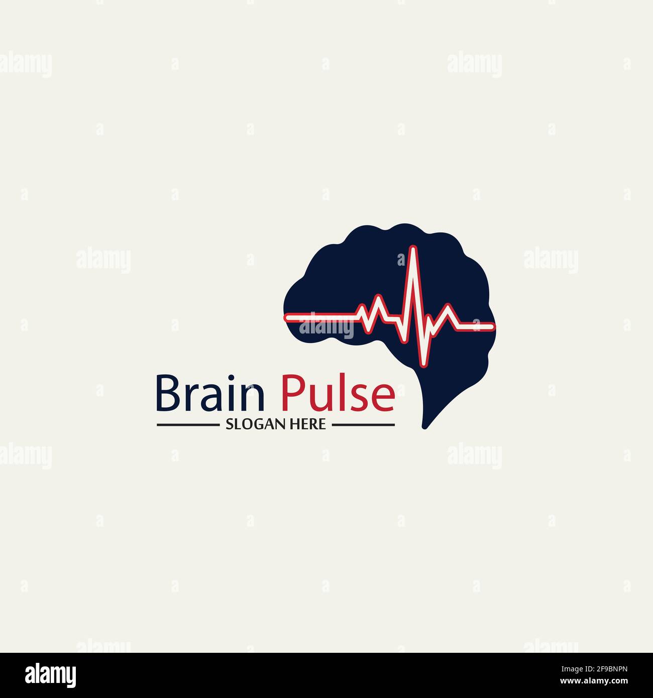 Health Brain pulse Logo Template Design Vector, Emblem, Design Concept ...