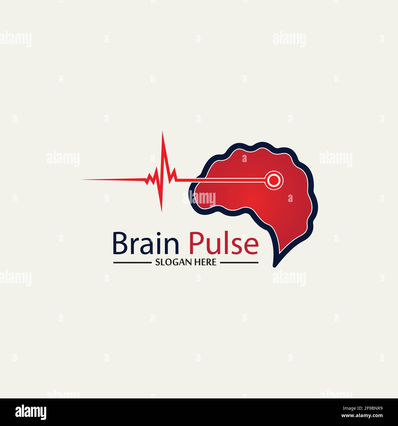 Health Brain pulse Logo Template Design Vector, Emblem, Design Concept ...