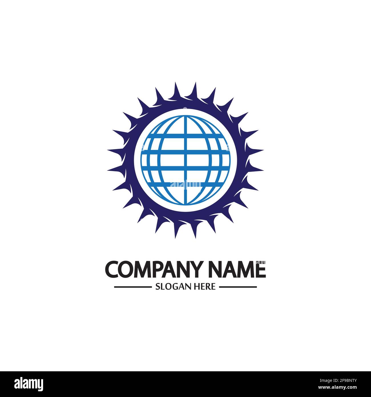 Global Engineer World Gear Logo Design Template Stock Vector Image ...