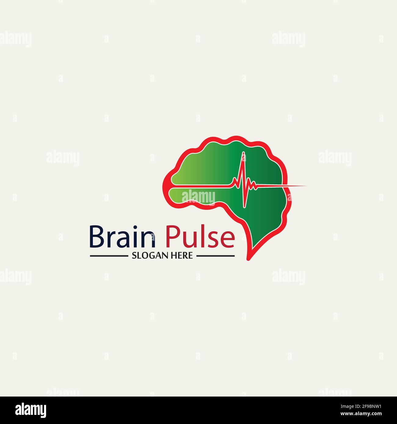 Health Brain pulse Logo Template Design Vector, Emblem, Design Concept ...