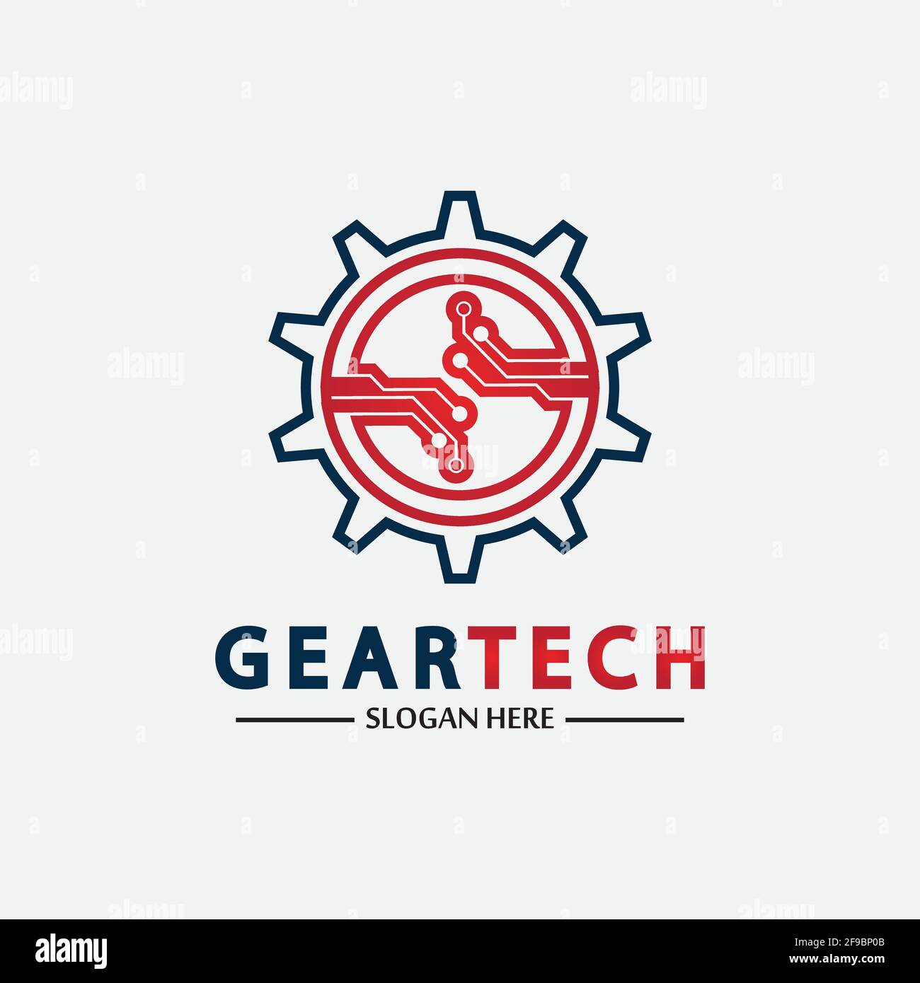 Tech gear logo vector design template. Technology Logo Template Design ...