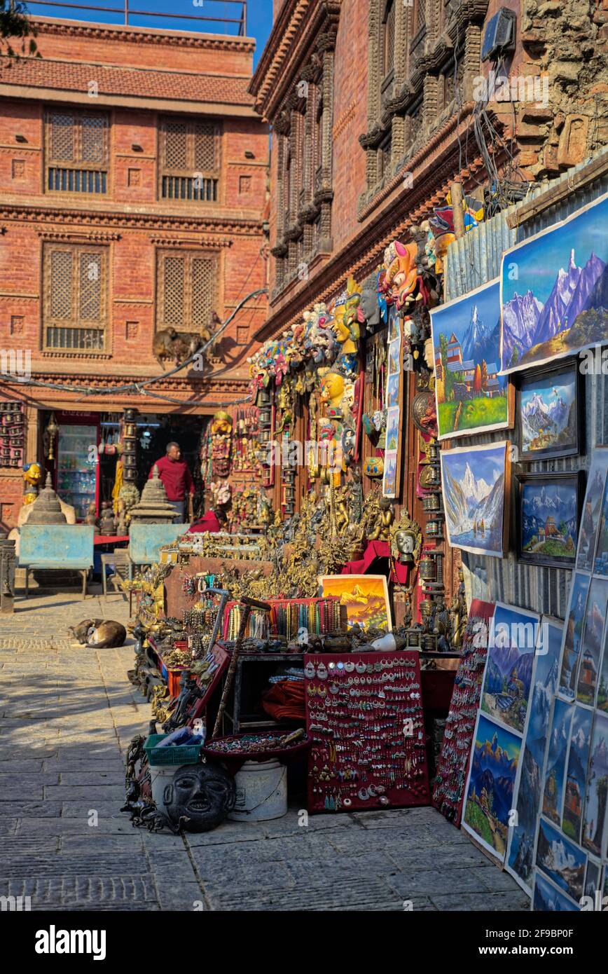 Merchant close to Swayambhunath temple Taken @Kathmandu, Nepal Stock ...