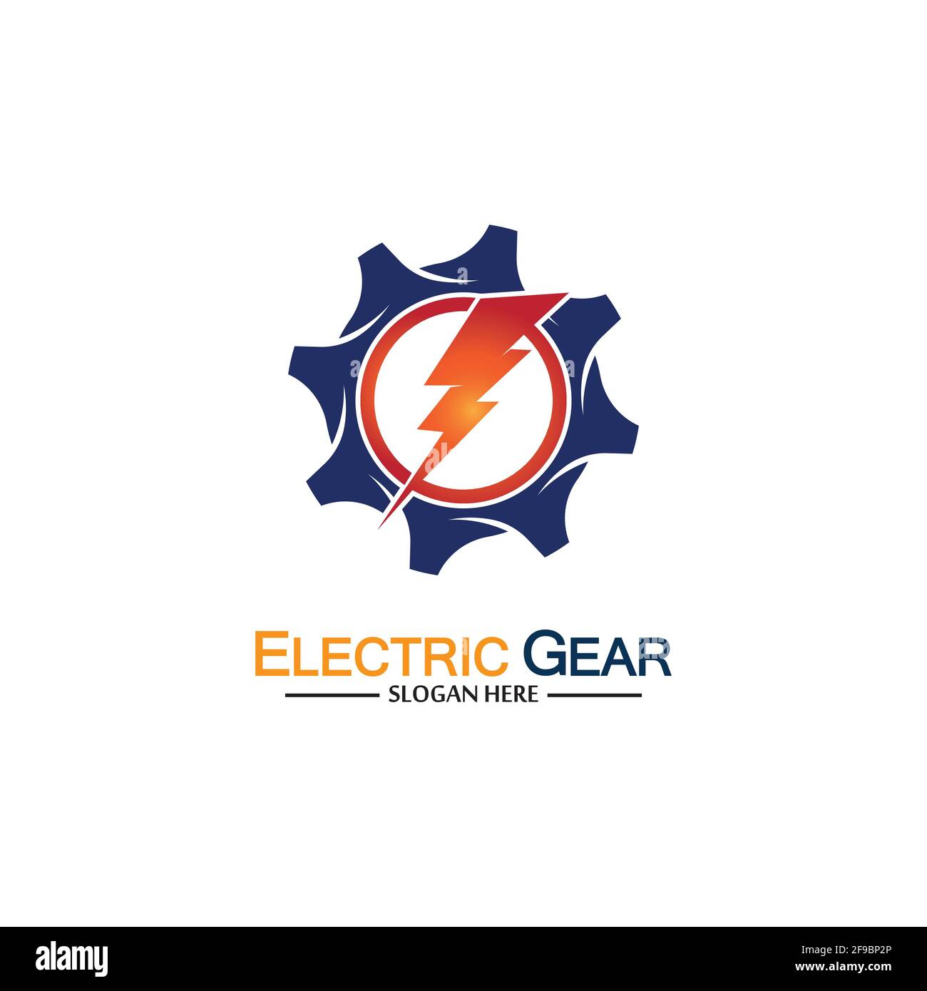 Electric gear vector logo template illustration. Suitable for business ...