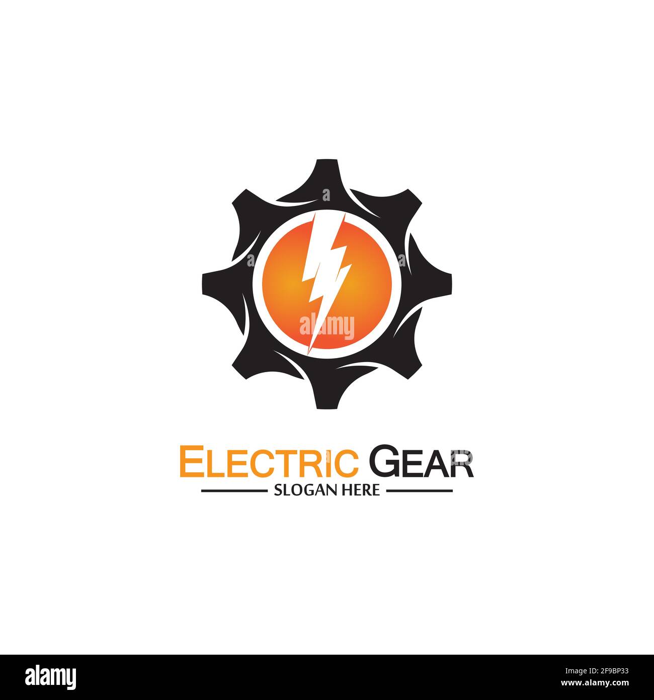 Electric gear vector logo template illustration. Suitable for business ...