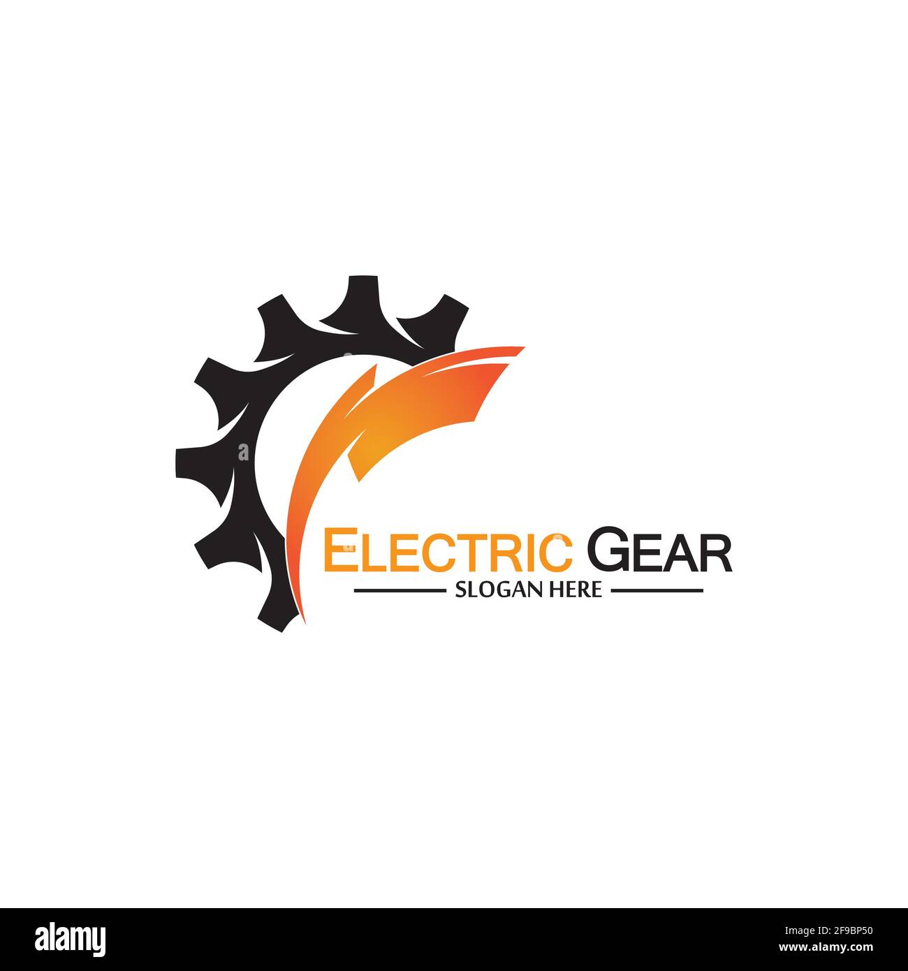 Electric gear vector logo template illustration. Suitable for business ...
