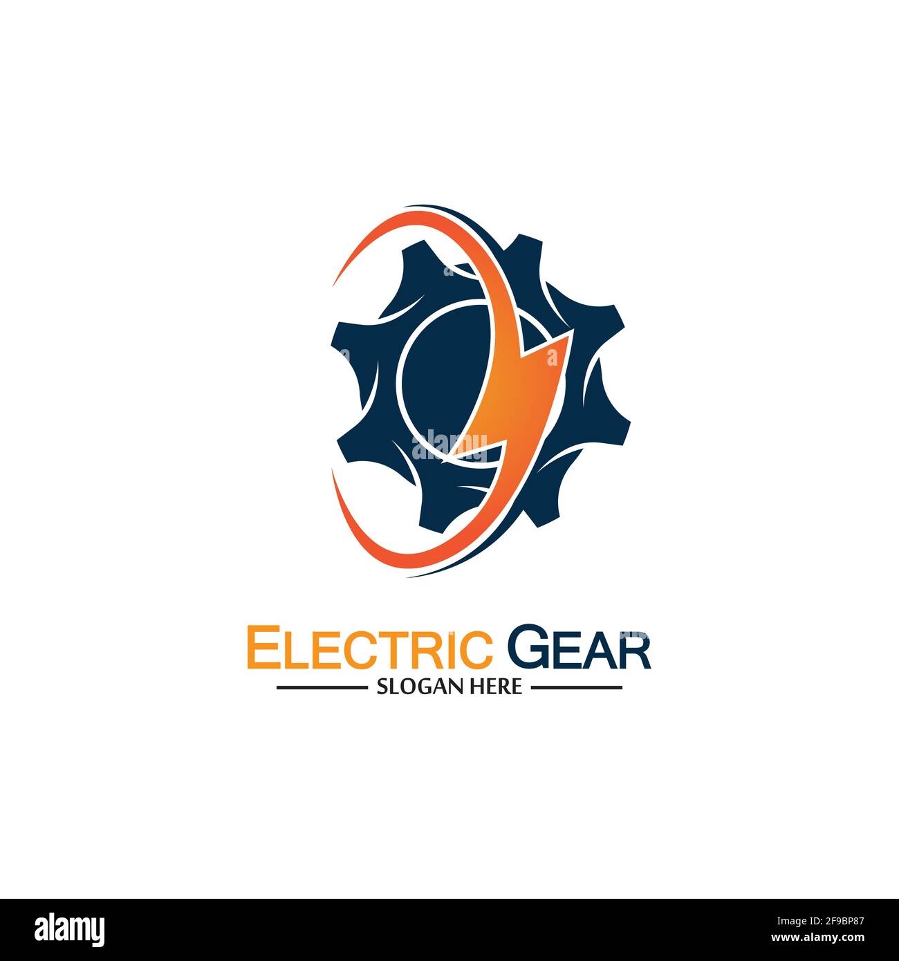 Electric gear vector logo template illustration. Suitable for business ...