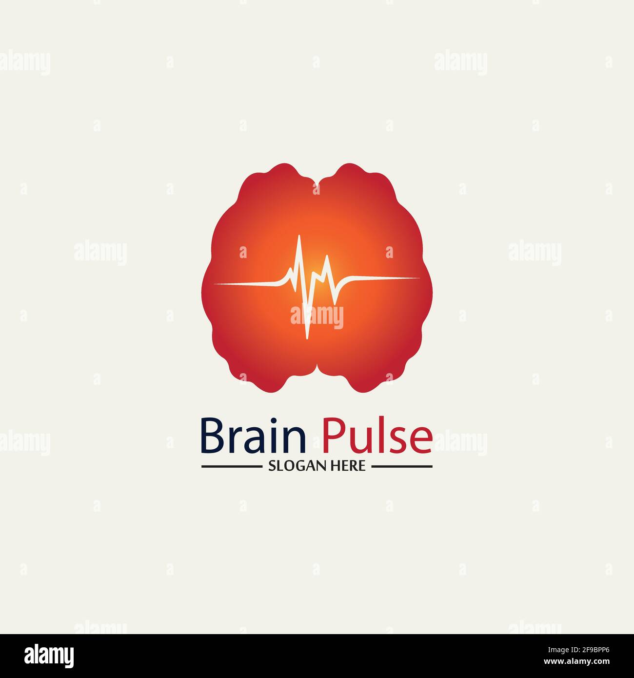 Health Brain pulse Logo Template Design Vector, Emblem, Design Concept ...