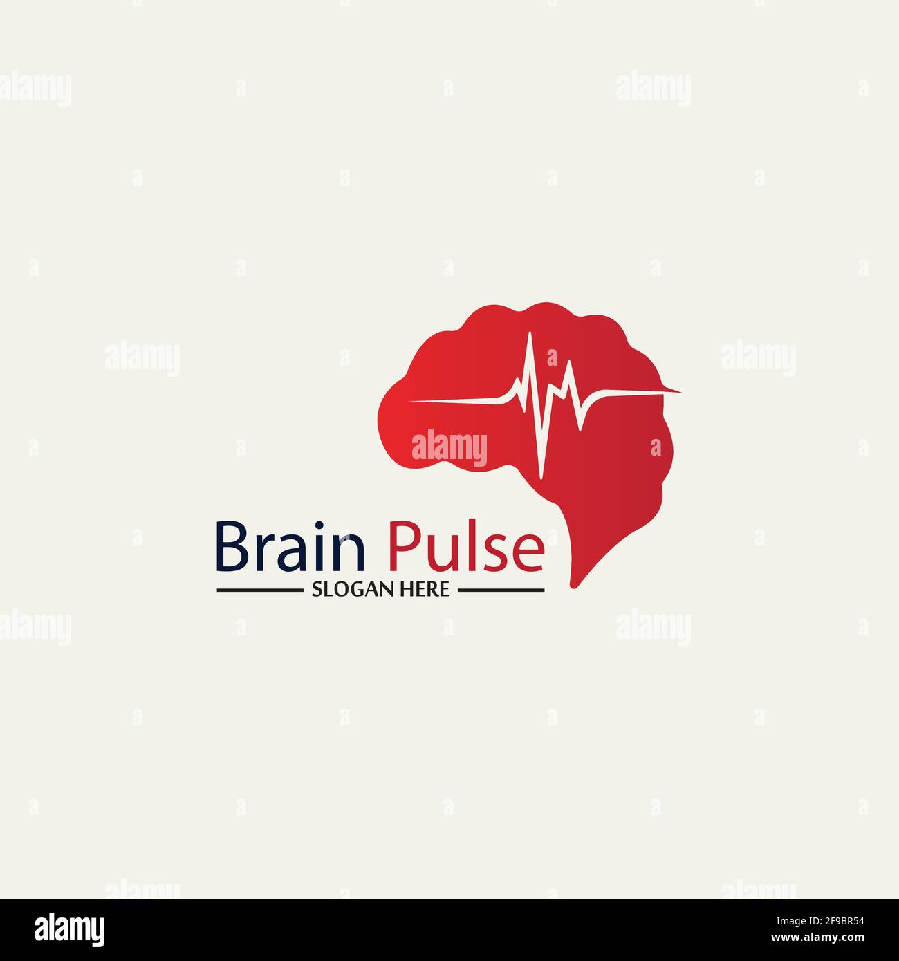 Health Brain pulse Logo Template Design Vector, Emblem, Design Concept ...