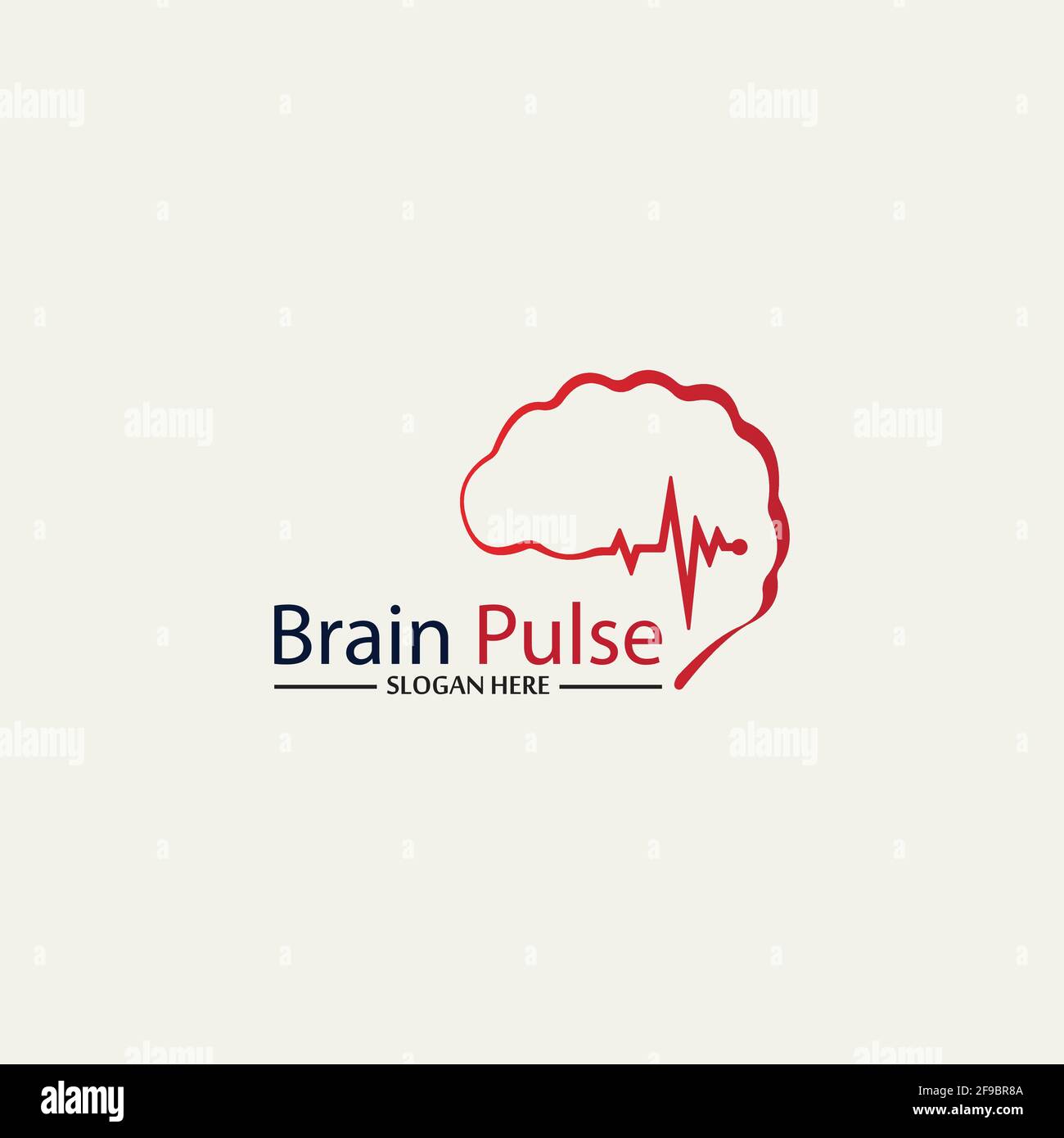 Health Brain pulse Logo Template Design Vector, Emblem, Design Concept ...