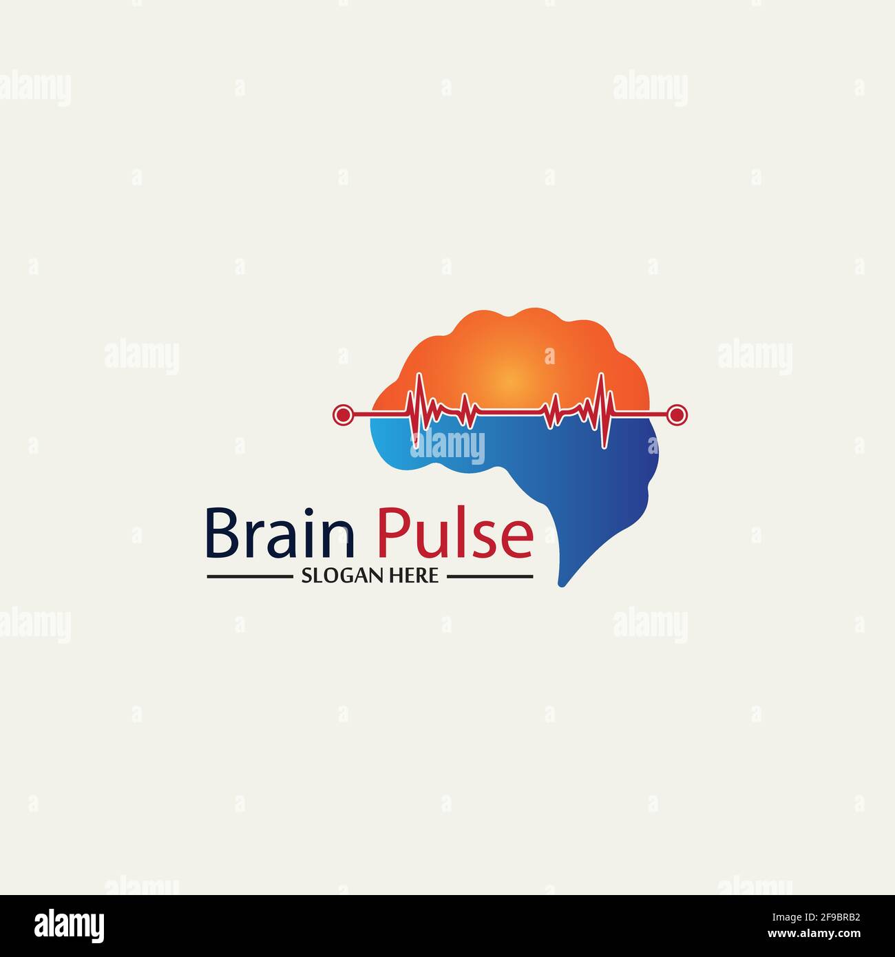 Health Brain pulse Logo Template Design Vector, Emblem, Design Concept ...