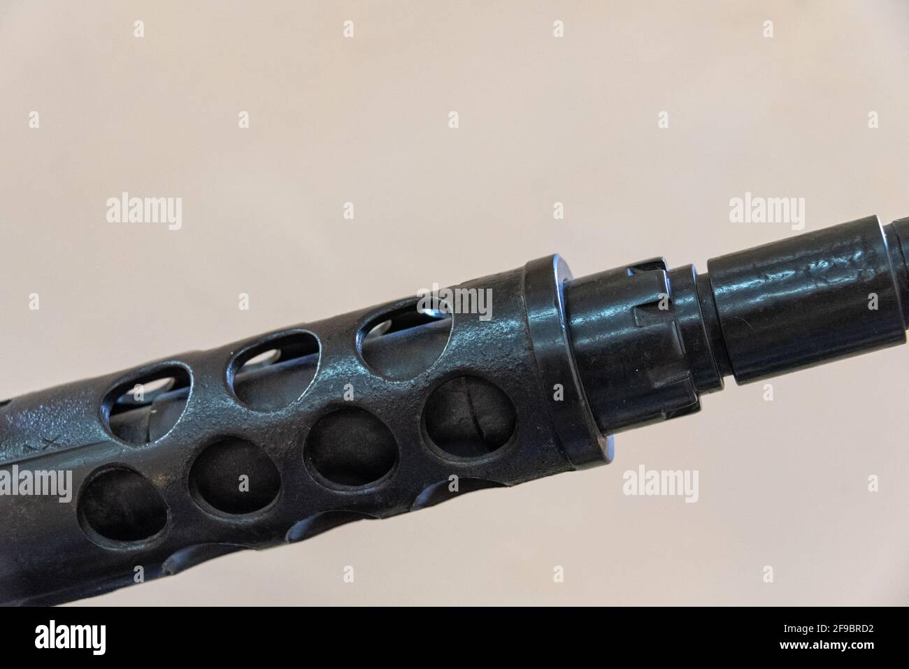 Machine gun barrel, Inside of the Moncada Barracks (Cuartel Moncada ...