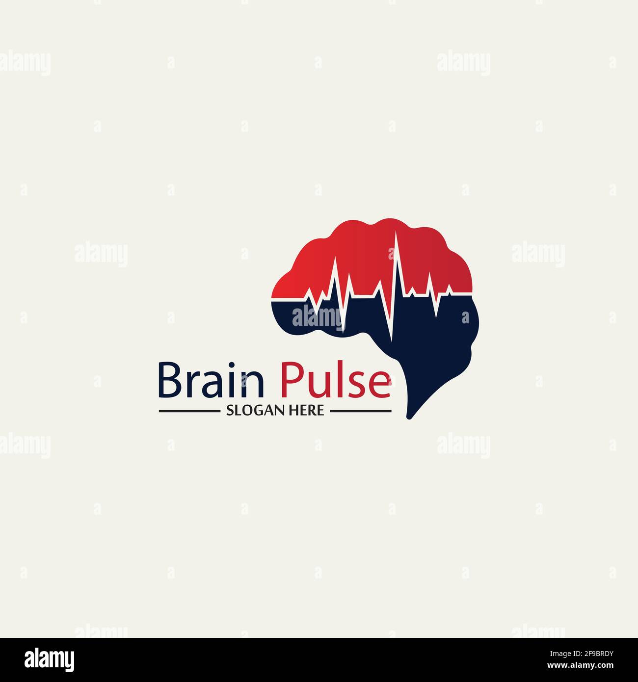 Health Brain pulse Logo Template Design Vector, Emblem, Design Concept ...