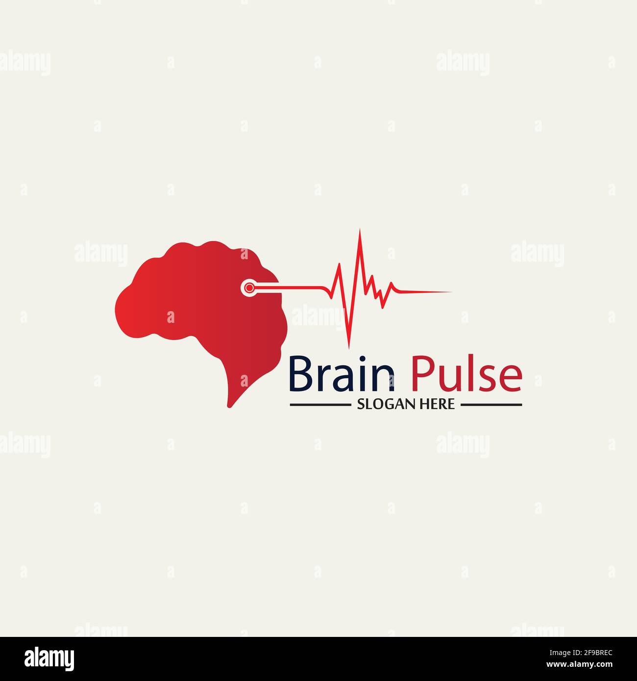 Health Brain pulse Logo Template Design Vector, Emblem, Design Concept ...