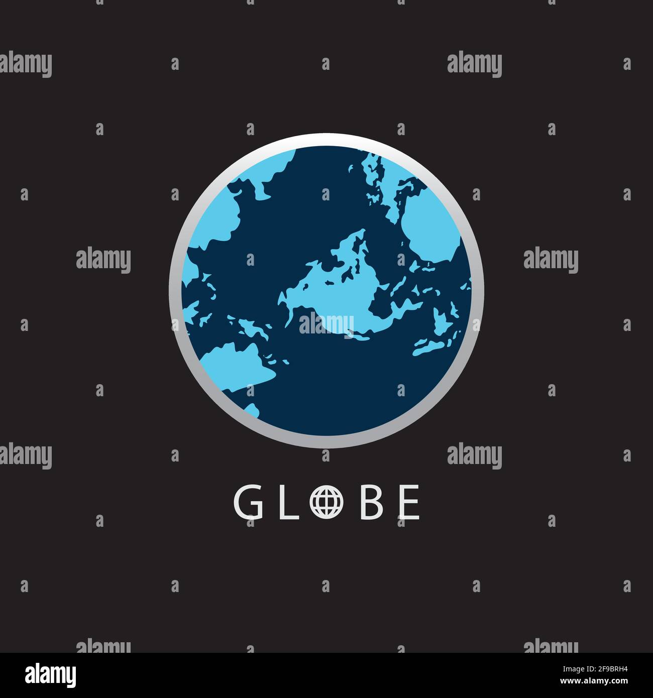 Globe map round earth logo vector image,Vector earth globes isolated on ...