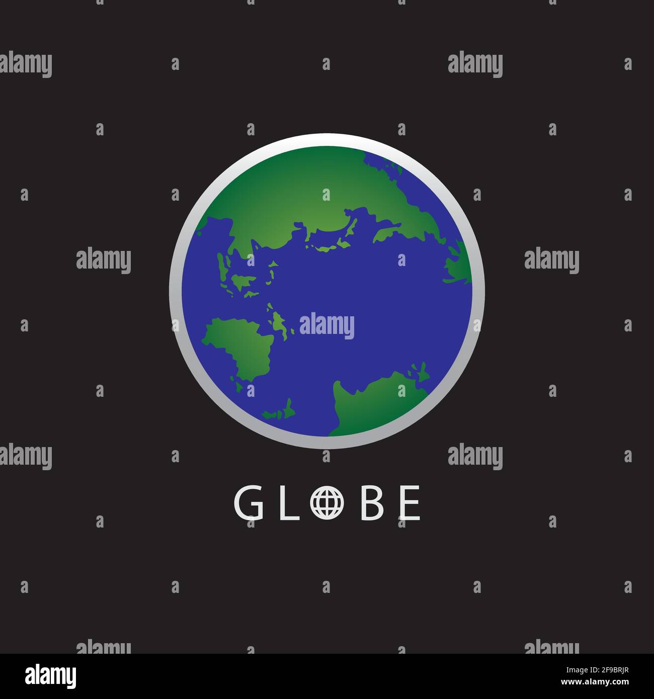 Globe map round earth logo vector image,Vector earth globes isolated on ...